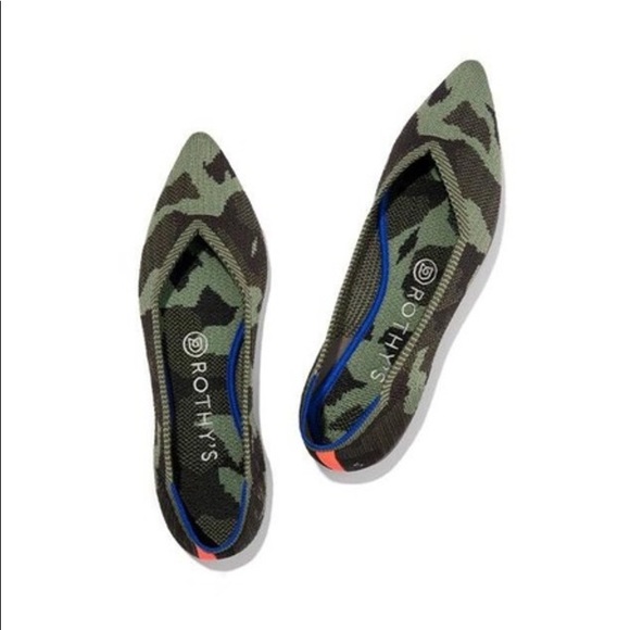 Rothy's | Shoes | Rothys Camo Point 85 Euc | Poshmark